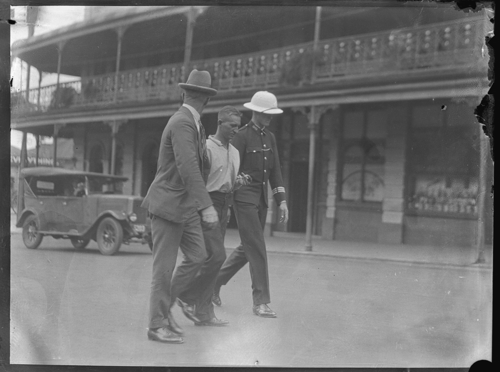 Edward Leo Brown alias Reginald Thompson attempts to rob the William ...