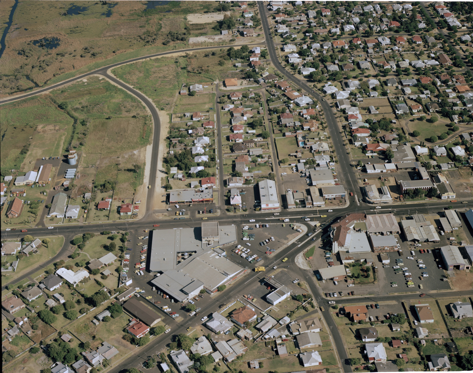 Aerial photographs of the Bunbury City Plaza on the corner of Forrest ...