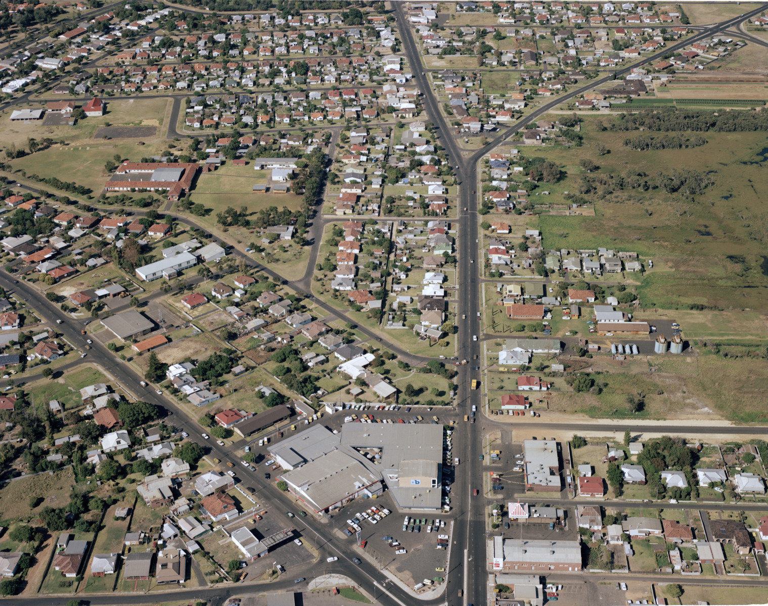 Aerial photographs of the Bunbury City Plaza on the corner of Forrest ...