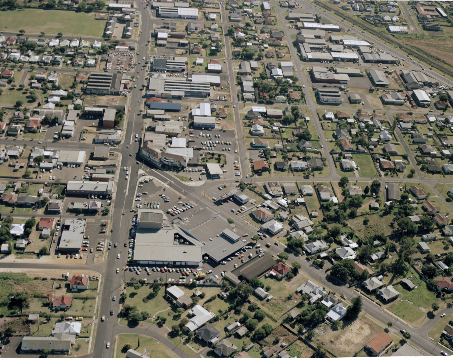 Aerial photographs of the Bunbury City Plaza on the corner of Forrest ...