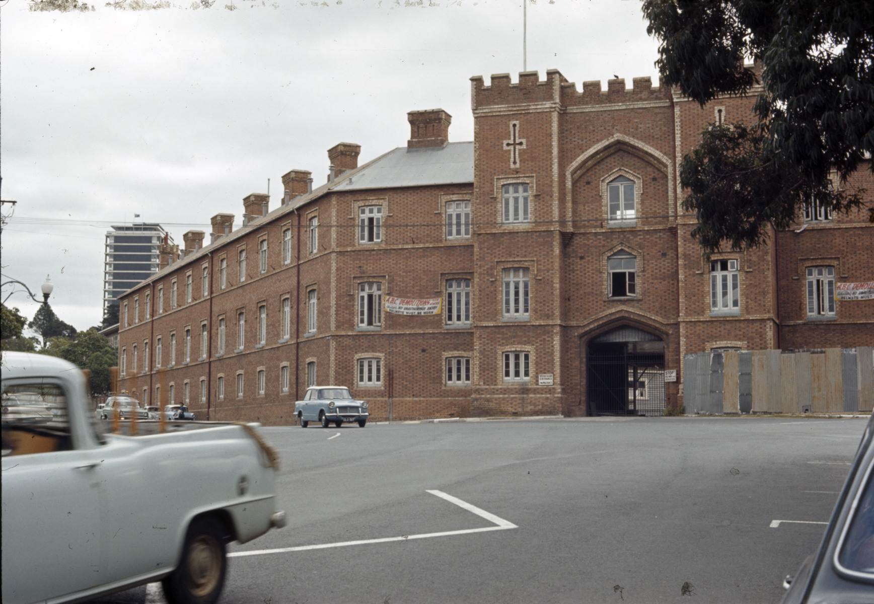 Military Barracks or Pensioners' Barracks about to be demolished, Perth ...