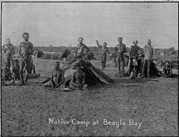 Aboriginal people at Beagle Bay in April 1903, photographs from ...
