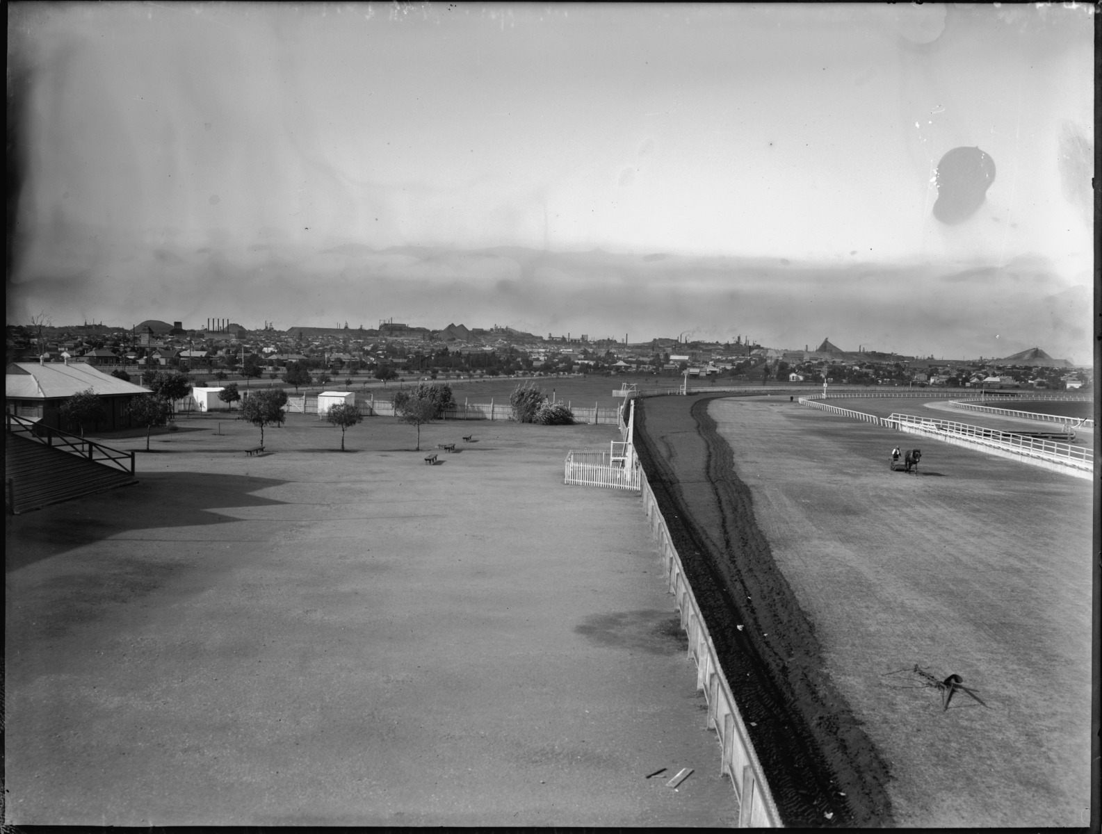 Kalgoorlie Race Course, mines in the distance - State Library of ...