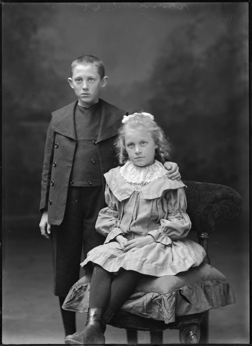 Studio portrait of the Broadhurst children. - State Library of Western ...