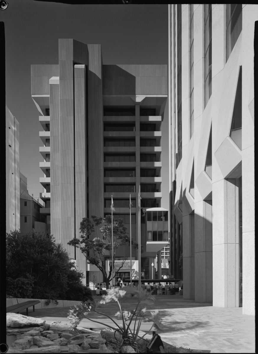 The Commonwealth Bank Building at 150 St George's Terrace, Perth, July ...