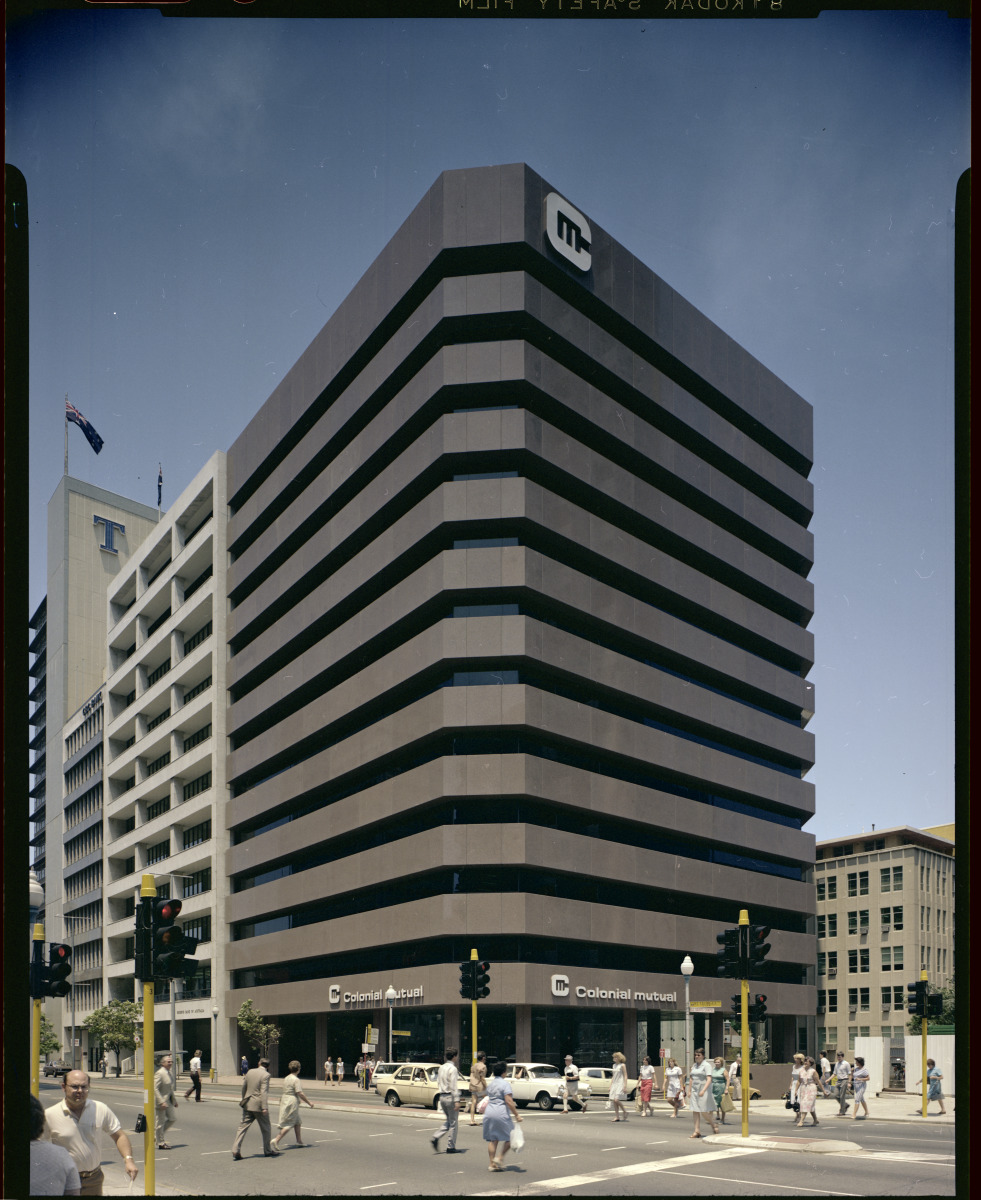 The new Colonial Mutual Life Building, 55 St George's Terrace, Perth ...