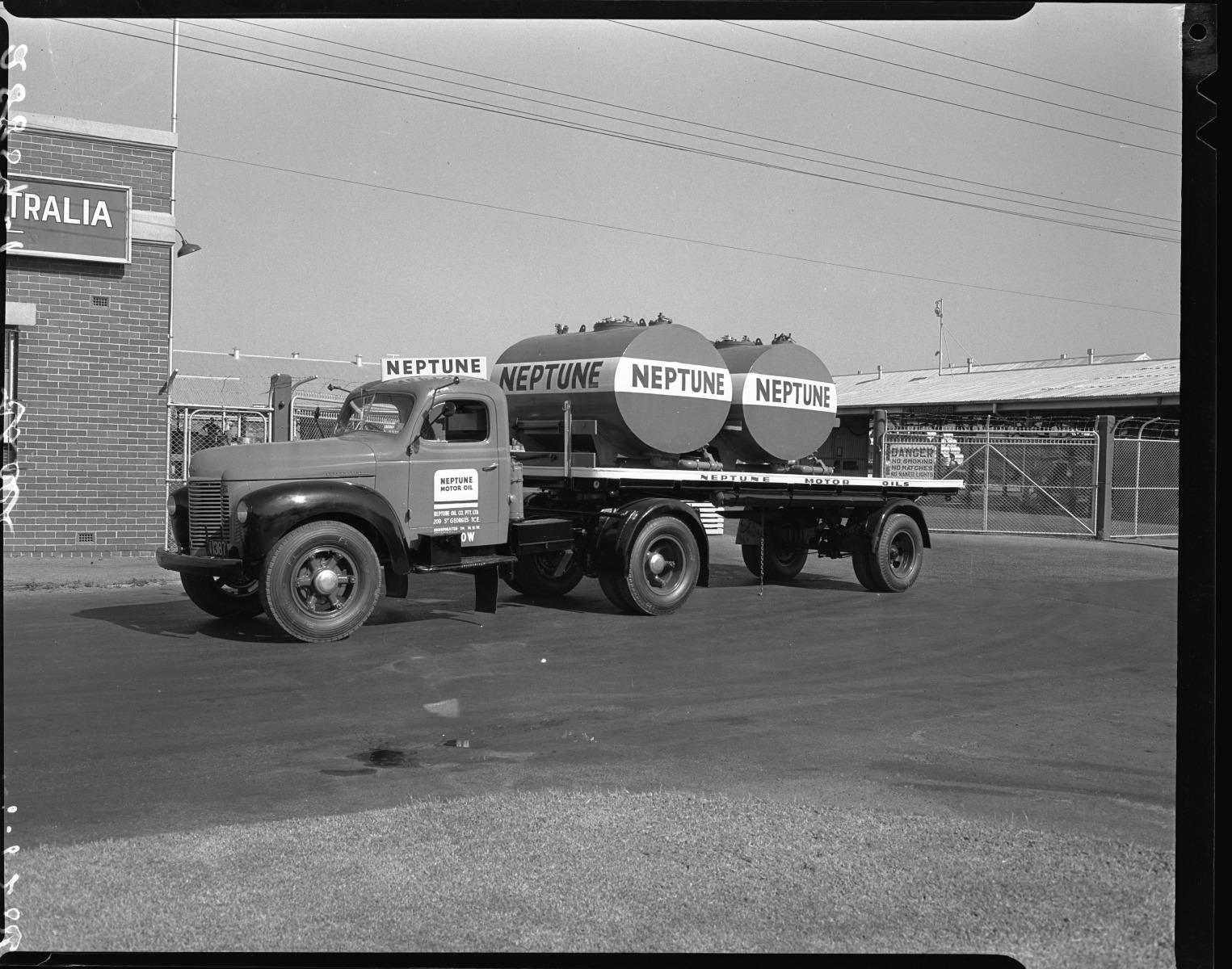 Neptune Motor Oil tanker - State Library of Western Australia