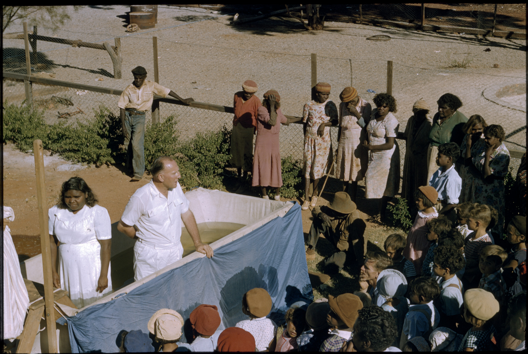 Will and Marjorie Sharpe baptise Amy Graham at Kurrawang Mission ...