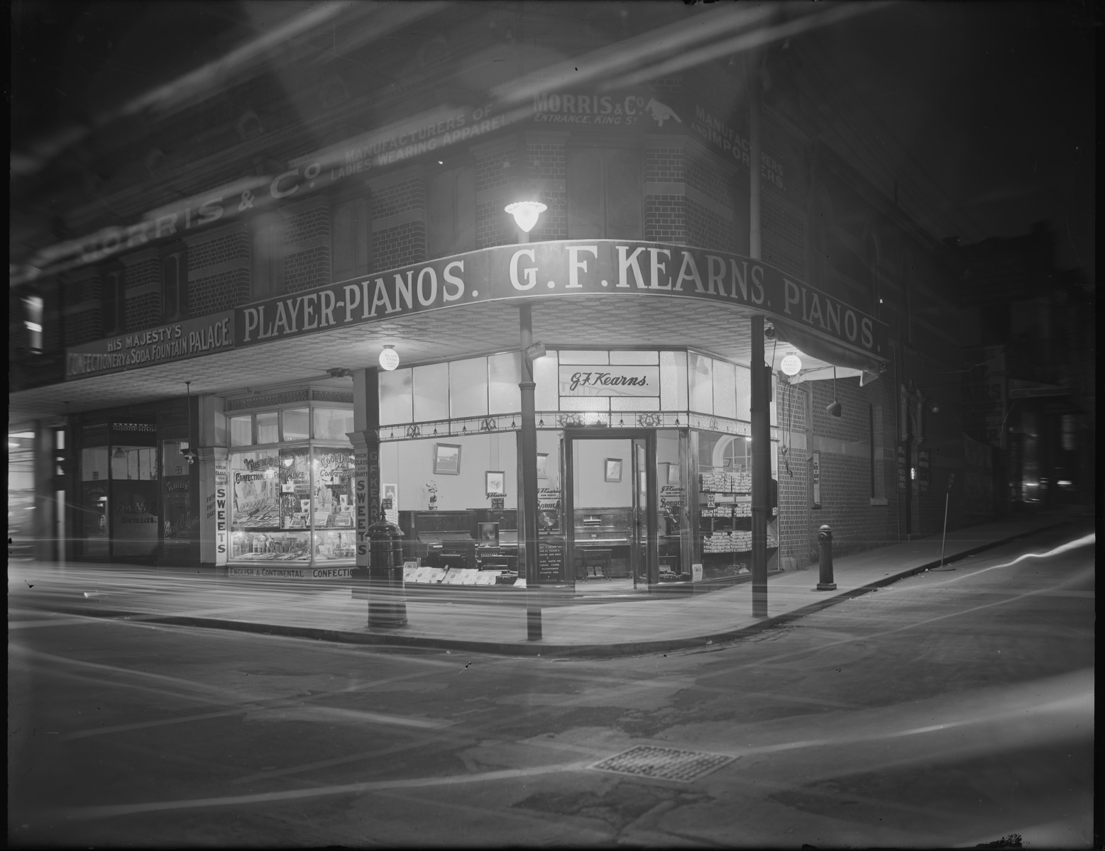 G.F. Kearns, Pianos and His Majesty's Confectionery & Soda Fountain ...
