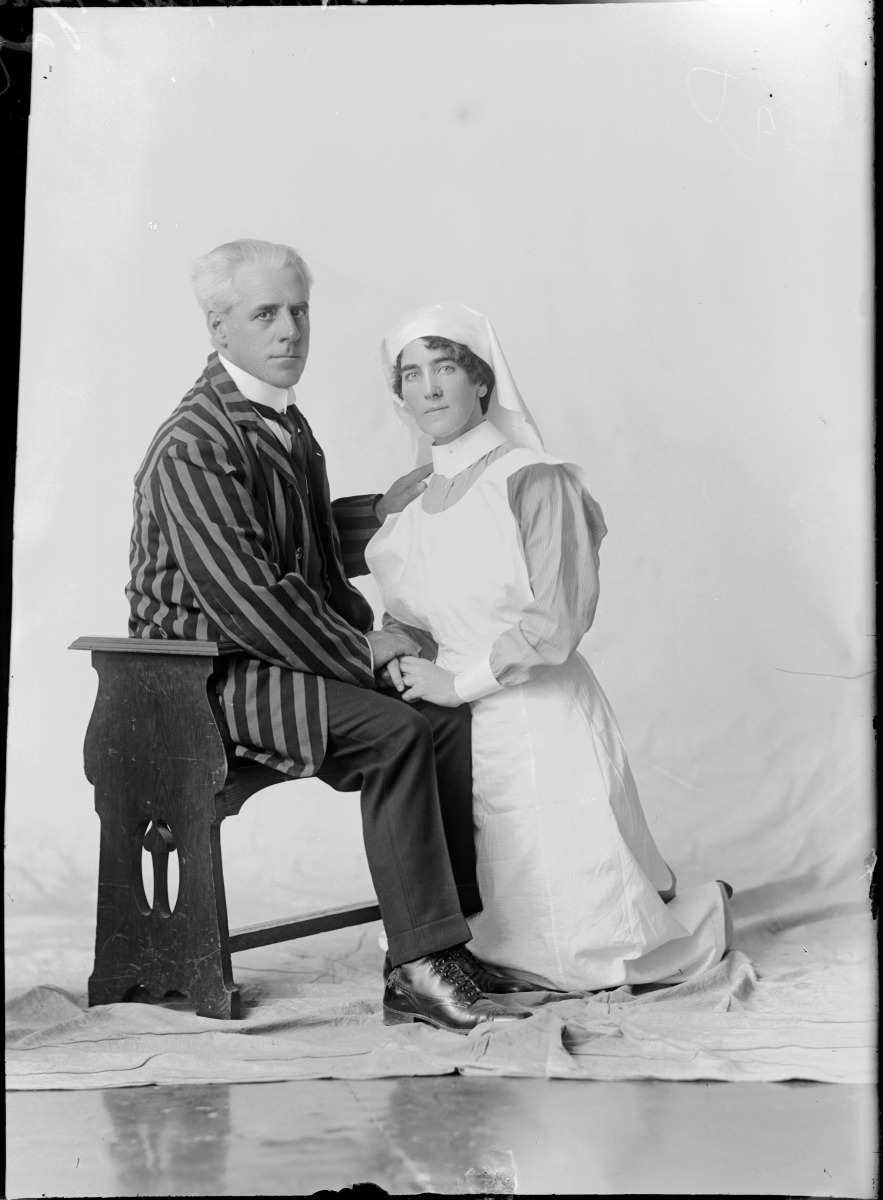 Studio portraits of scenes from Sweet Lavender played by The Bohemians ...
