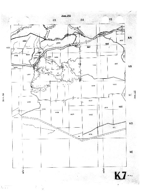 Forests Department 20 chain topographical sheet K series maps - JPG 77.4 KB