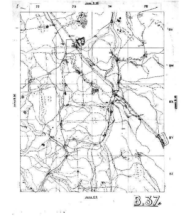 Forests Department 20 chain topographical sheet B series maps 23-45 ...