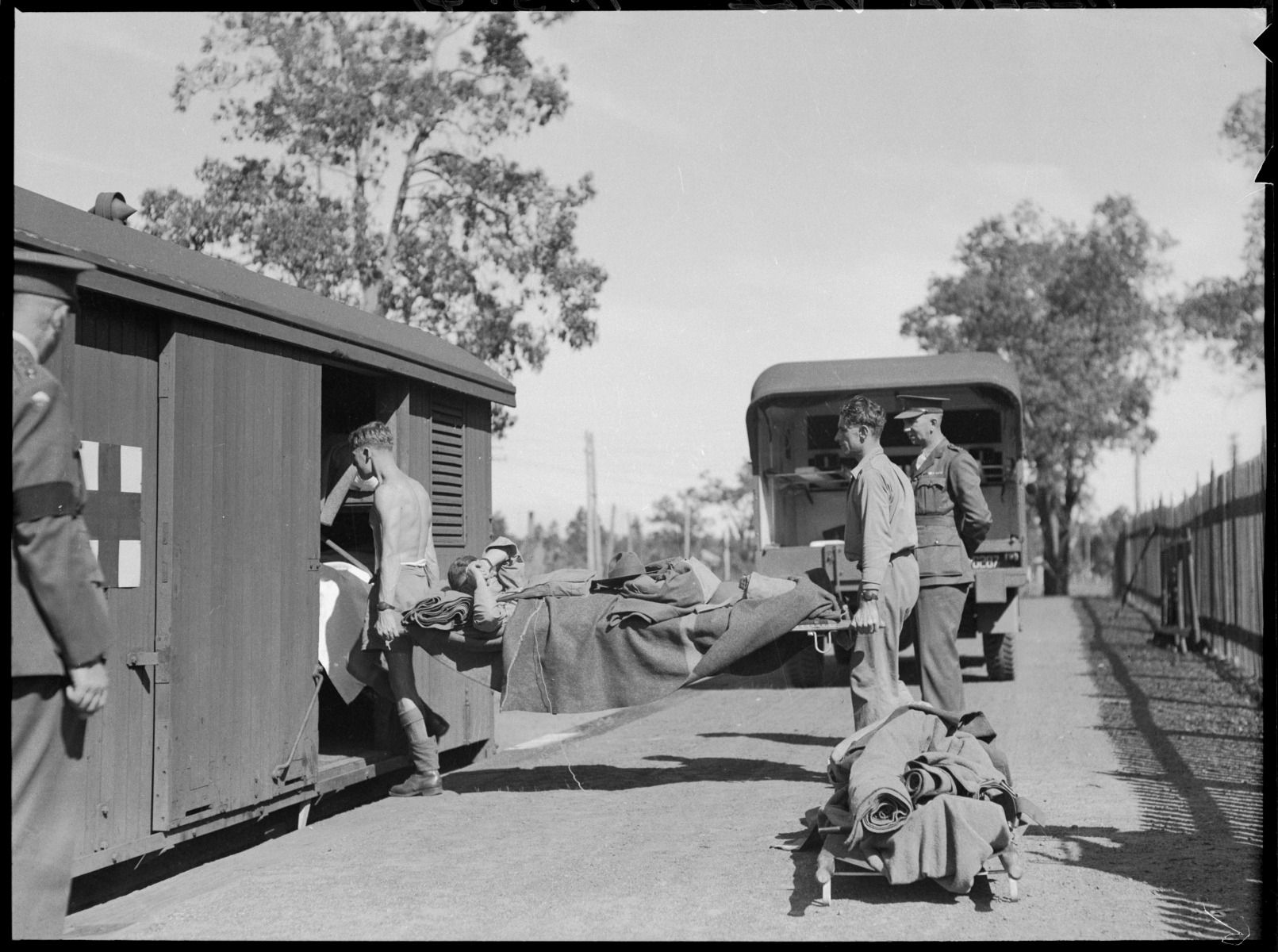 The 8th Casualty Clearing Station conducts exercises at the Helena Vale ...