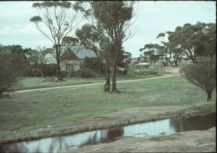 An outside 'dunny', a memorial to the pioneering Butler Family and the ...