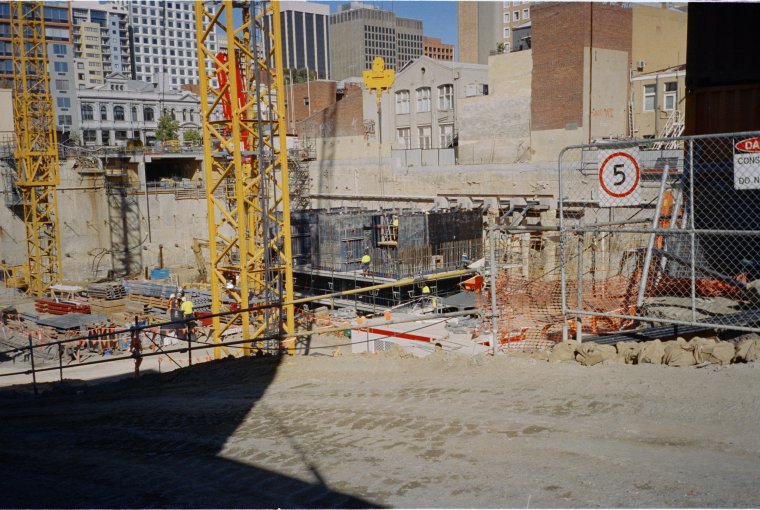 Construction site for the Raine Square Redevelopment - JPG 113.3 KB