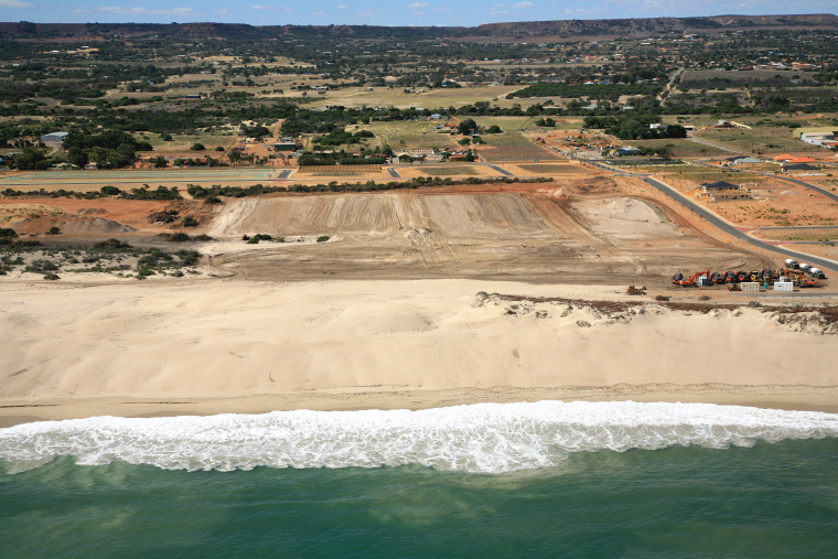 Aerial photographs of Sunset Beach, Geraldton, part two - JPG 205.7 KB