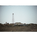Babbage Island, buildings, jetty and the tramway bridge, October 1993