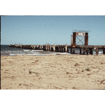 Babbage Island, buildings, jetty and the tramway bridge, October 1993 ...