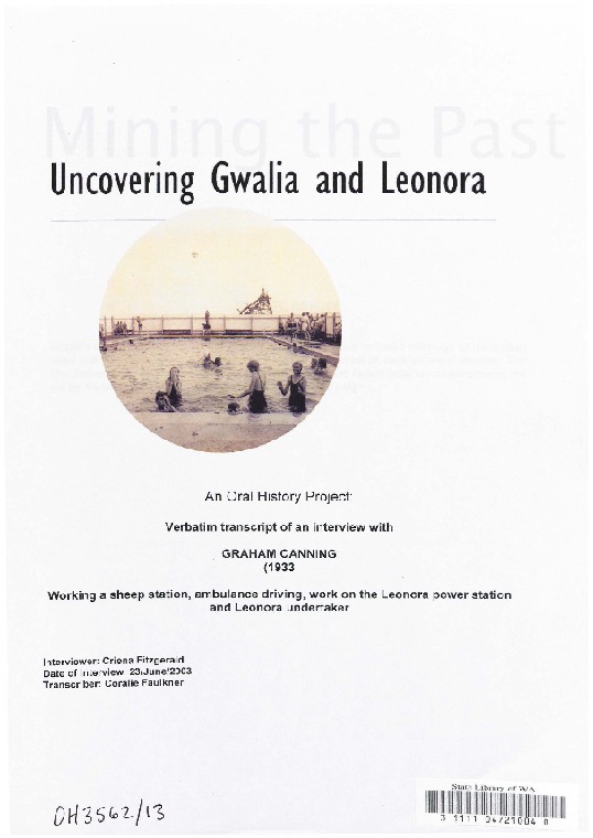 [Interview with Graham Canning] - PDF 15.4 MB