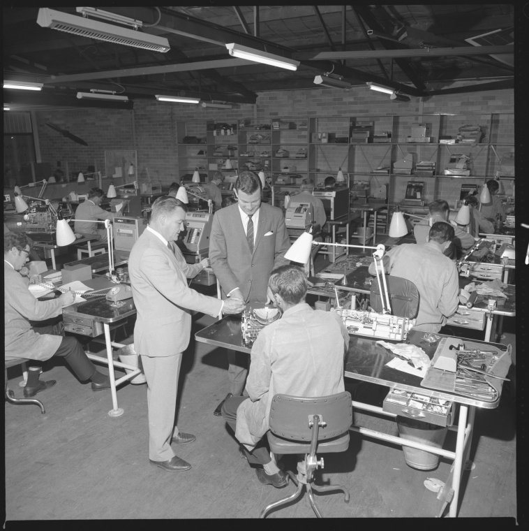 Staff at work at Edwards Business Machines Pty Ltd - JPG 108.0 KB