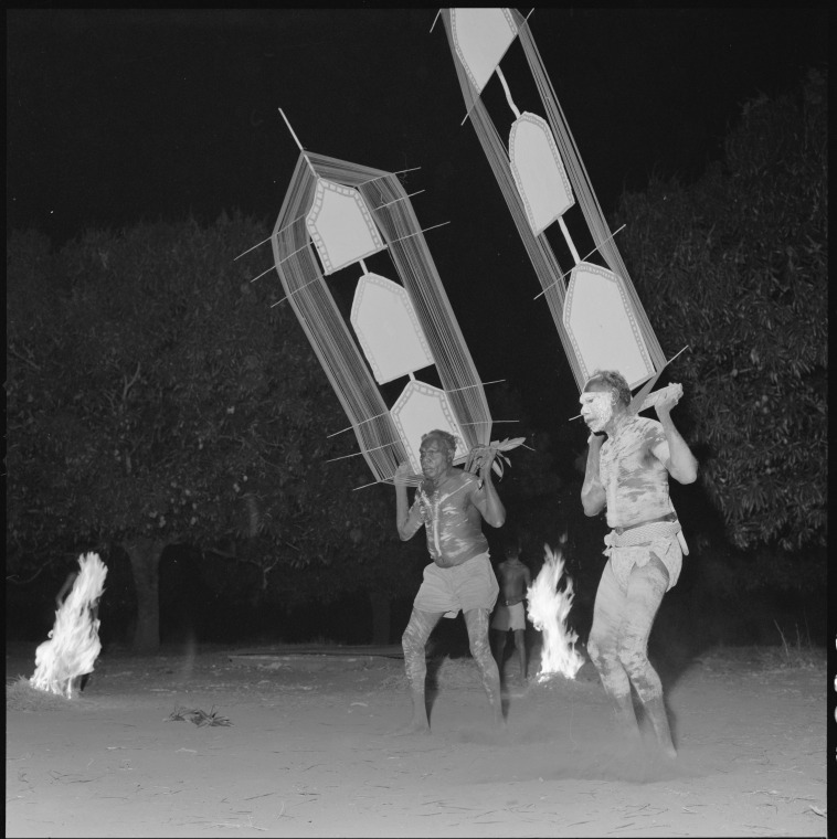 Aboriginal men dancing, Kalumburu, September 1969 - JPG 116.3 KB
