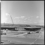 Roofing the Thornlie Square Shopping Centre, April 1970