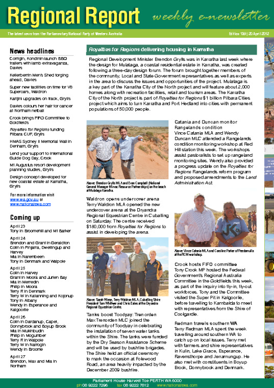 Regional report e-newsletter - PDF 1.0 MB