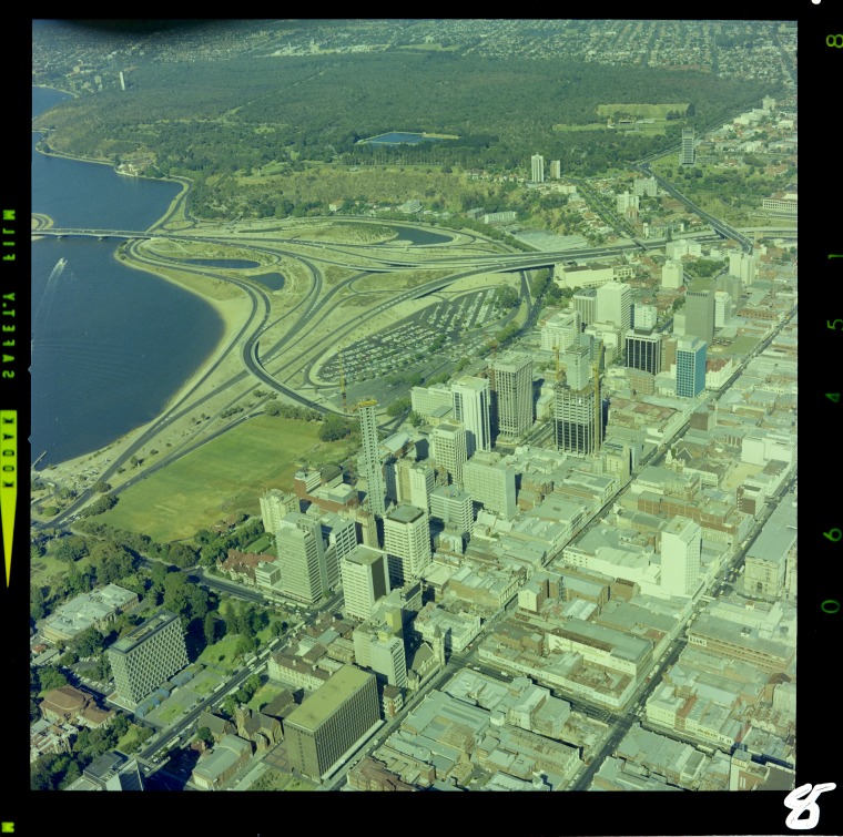 Aerial photographs of the Perth CBD - JPG 213.4 KB
