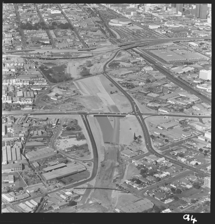 Northern extension of the Mitchell Freeway showing the recently ...