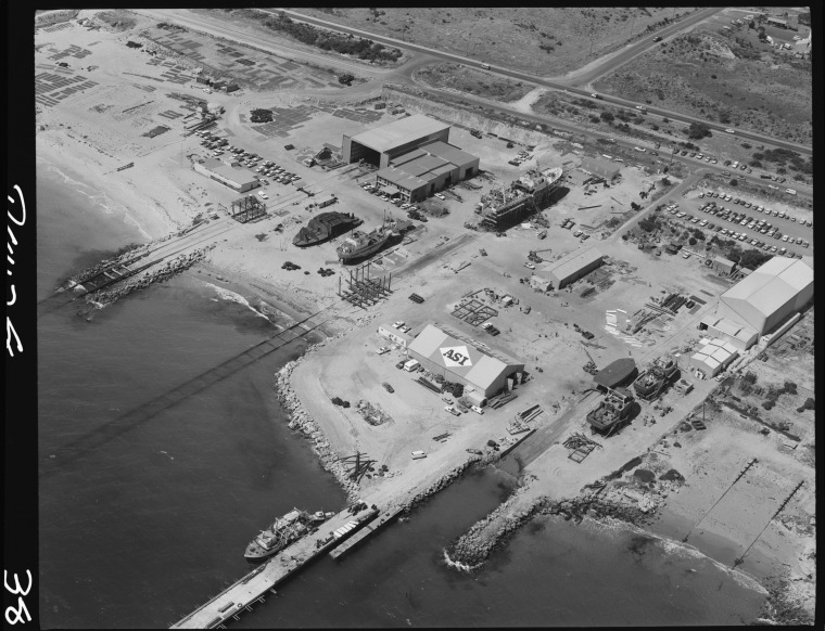 Aerial photograph of the Australian Shipbuilding Industries Ltd (ASI ...