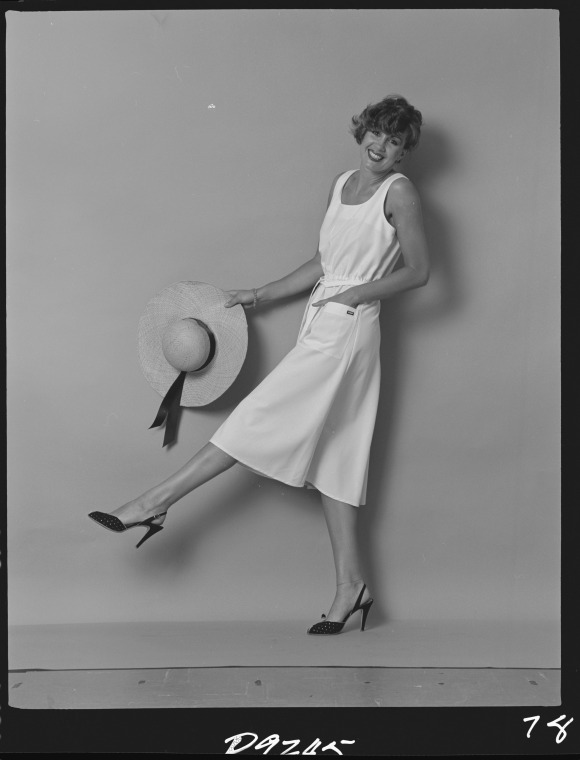 Modelling dresses for Irene Whyte clothing stores, Perth, 15 December ...