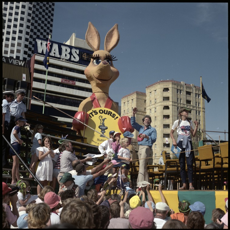 Australia II Day celebrations on The Esplanade, Perth, 30 October 1983 ...