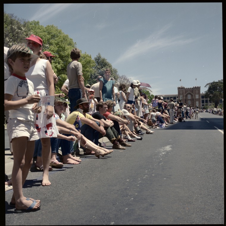 Australia II Day celebrations on The Esplanade, Perth, 30 October 1983 ...