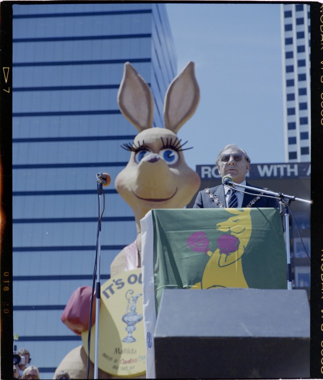Australia II Day celebrations on The Esplanade, Perth, 30 October 1983 ...