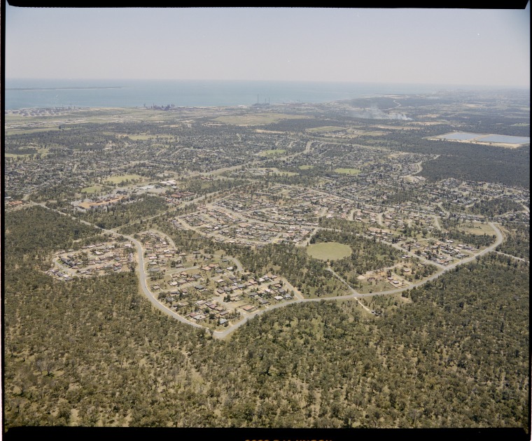 Aerial photograph of Kwinana, 18 October 1984 - JPG 190.7 KB