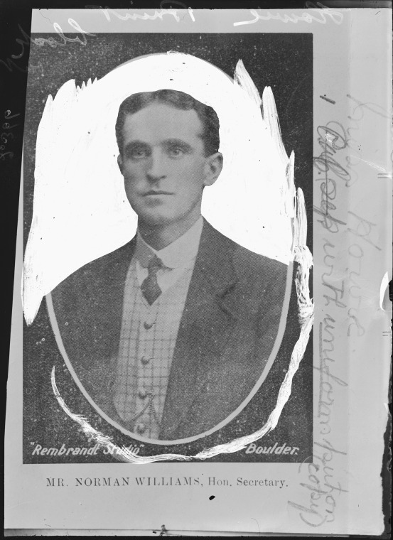 Copy of a studio portrait of Norman Williams - JPG 112.6 KB