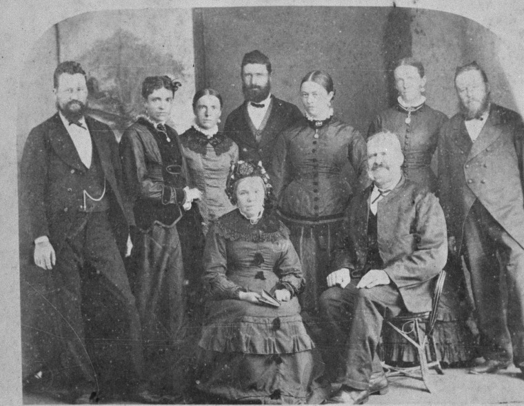 The Guerrier family with H.J. Yelverton, Nathaniel Abbey and Arthur ...
