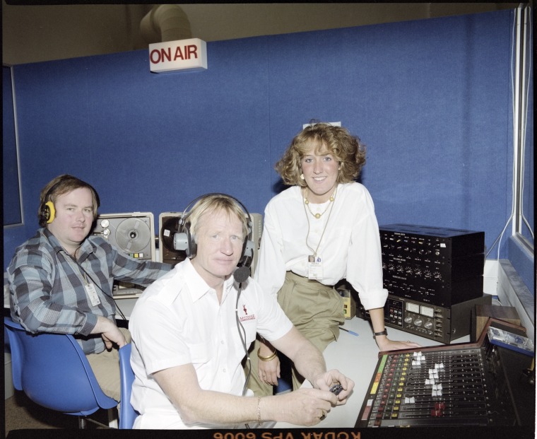 The Macquarie Network working from the America's Cup Media Centre ...