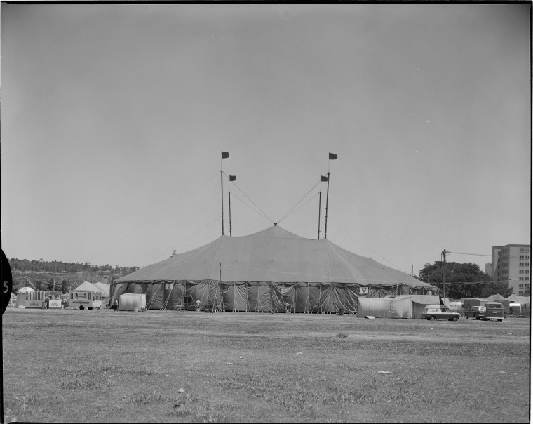 The Great Moscow Circus of 1968 on the Perth Esplanade, January 1968 ...