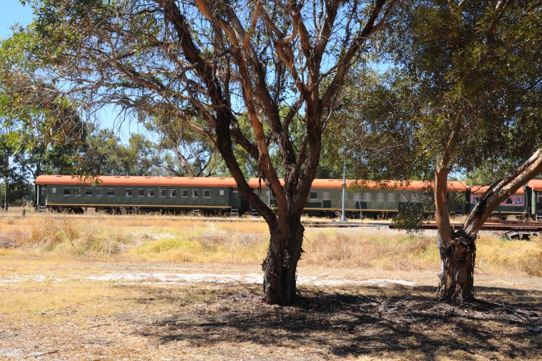 Pinjarra railway yards and Hotham Valley locomotives and rolling stock ...