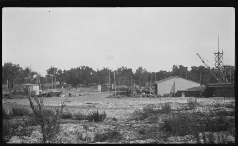 Laying the foundation stones for Hackett Hall and Winthrop Hall ...
