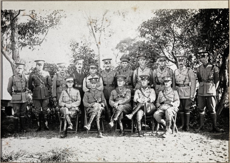 Officers of 86th Infantry Regiment, Karrakatta. - JPG 189.9 KB
