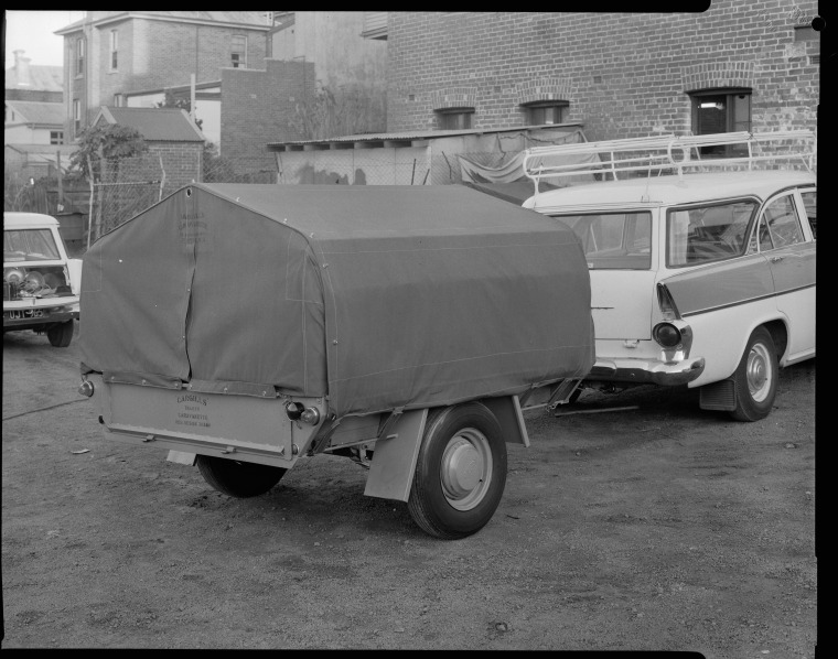 Cargill's caravanette camper trailer, Perth, 17 July 1962. - JPG 124.2 KB