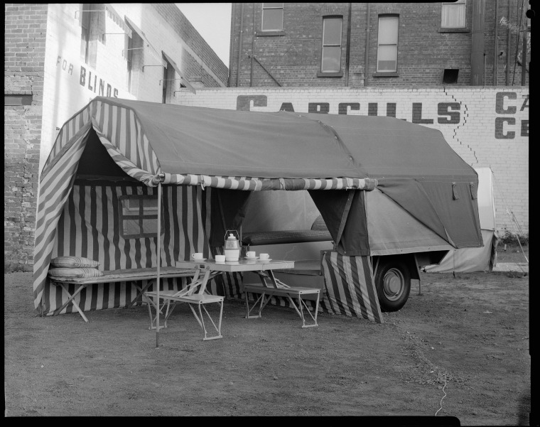 Cargill's caravanette camper trailer, Perth, 17 July 1962. - JPG 135.4 KB