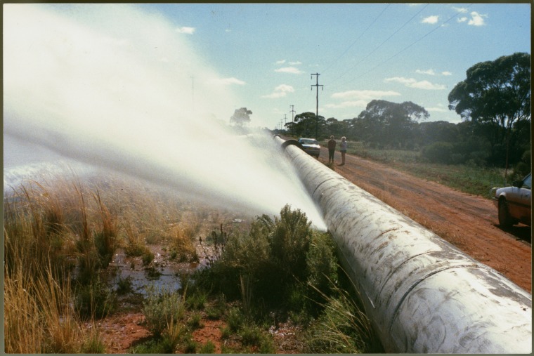 Burst sections and repairs on the Goldfields Water Supply pipeline ...