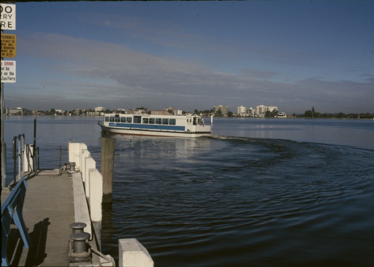 The Countess II Transperth ferry on the Swan River, Perth. - State ...