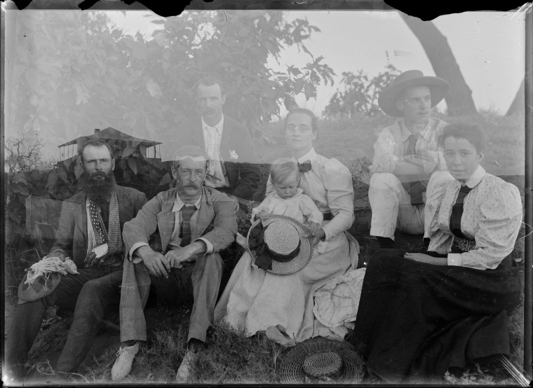 Group photograph of family and associates of Frederick Maurice House ...