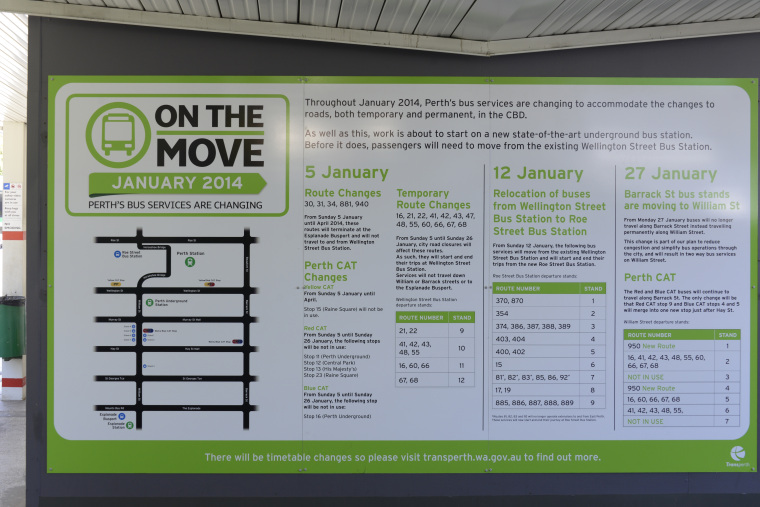 Wellington Street Bus Station and the Roe Street Temporary Bus Station ...