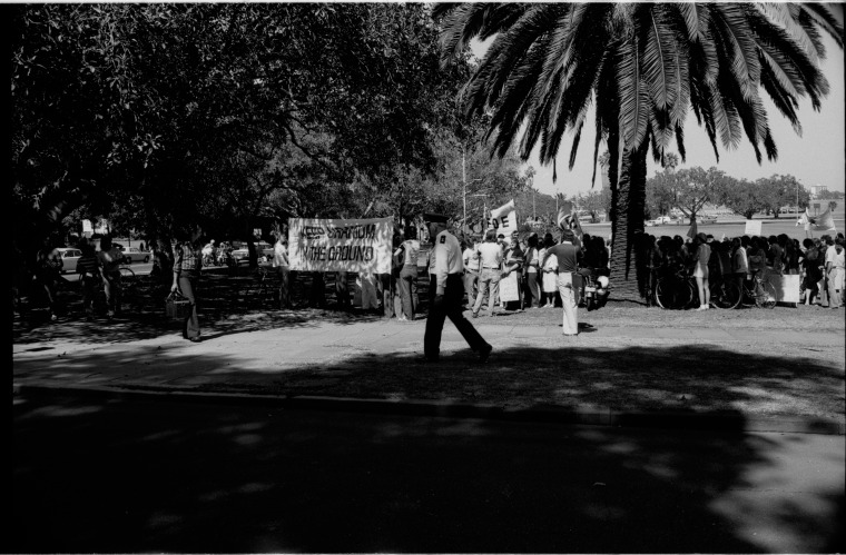 Anti-uranium mining protest march, Perth, 2 April 1977. - JPG 127.0 KB