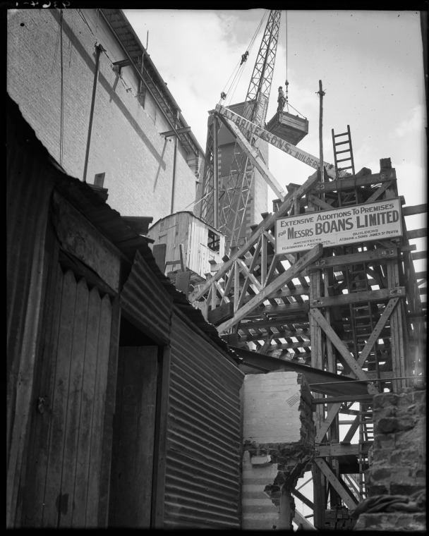 Construction of additions to the Boans Limited building, Perth. - JPG ...